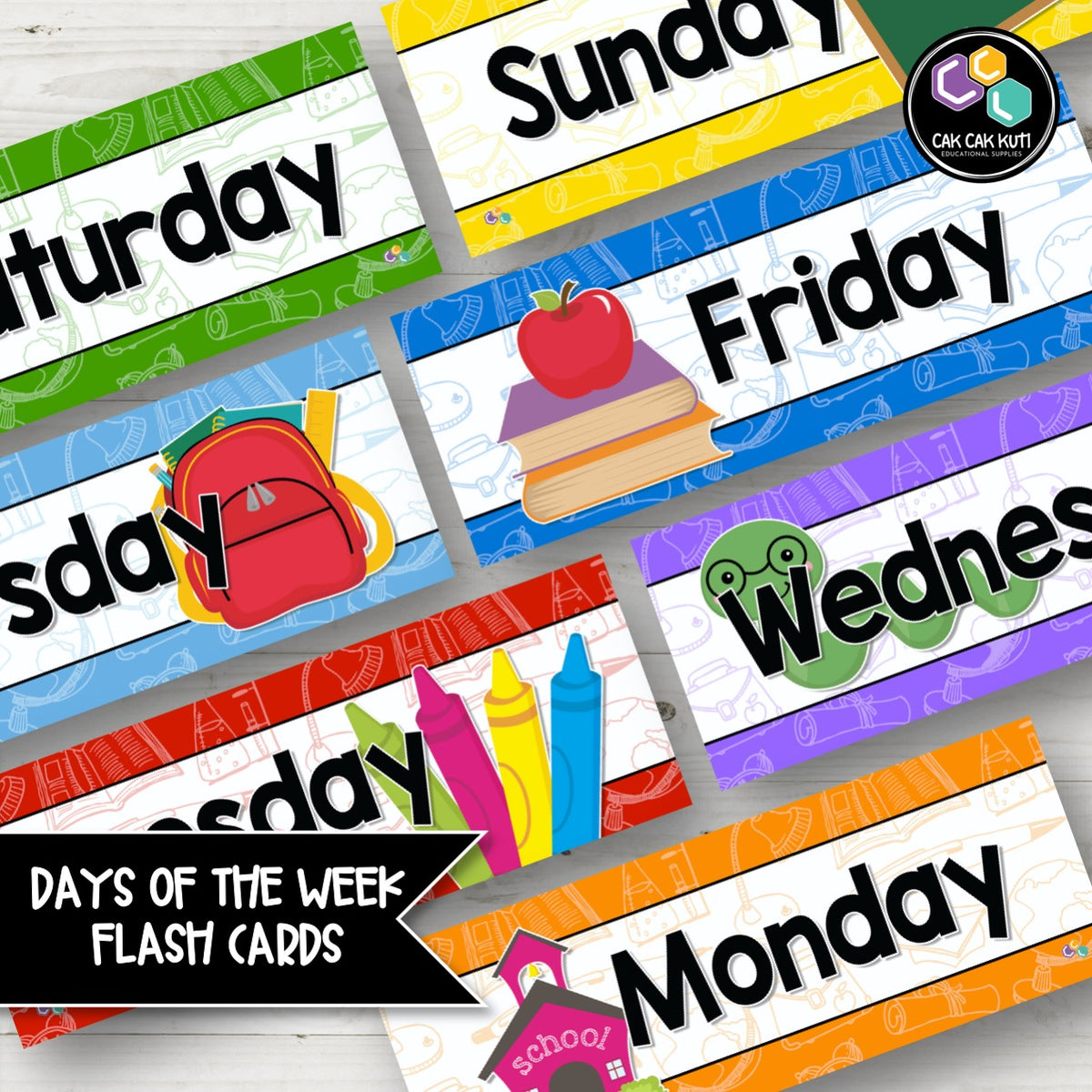 Days Of The Week Printable Cards