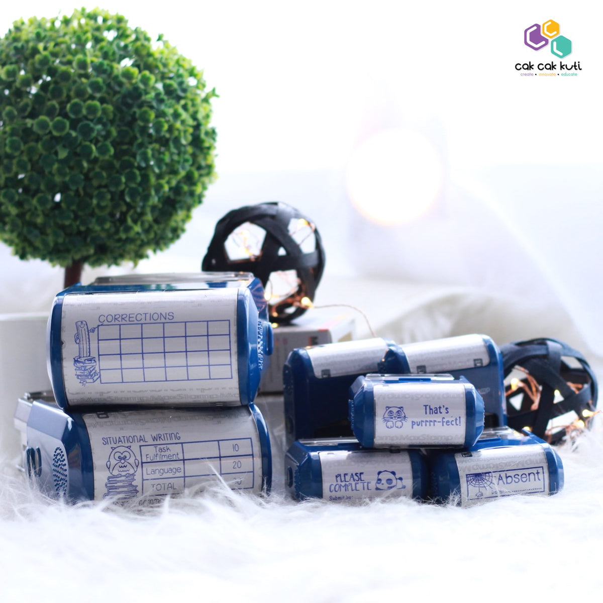 'Keep On Trying' Self-Inking Stamp – Cak Cak Kuti